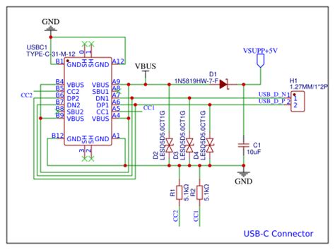 USB C Connector Resources EasyEDA
