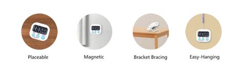 mithrim multi functional timer magnetic backing large screen count and countdown