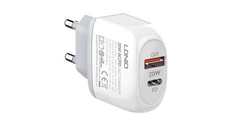 Ldnio Usb Usb C Pd Qc 3 0 Hálózati Töltő 20w A2316c Lightning Kábel