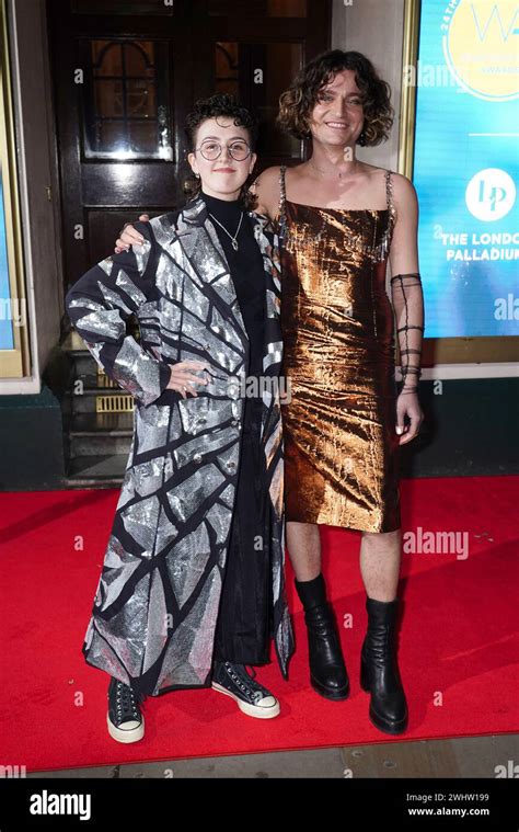 Lucy Moss And Toby Marlow Creators Of The Musical Six Attending The Whatsonstage Awards At The