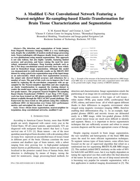 Pdf A Modified U Net Convolutional Network Featuring A Nearest
