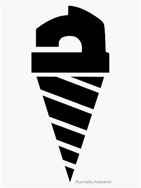 Logo De Gurren Lagann En Noir Et Blanc Anime Gurren Lagann Drill Bit