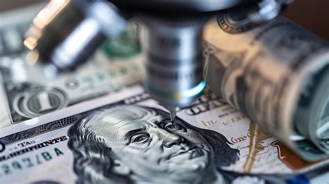 A Microscope Magnifies A 100 Bill Premium Ai Generated Image
