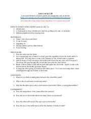 Lava Lamp Lab Docx Lava Lamp Lab If You Need Directions On How To Submit Your Assignment Click