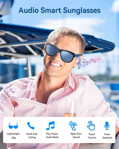 Flysh Bluetooth Sunglasses For Men Women Smart Glasses Audio Frame
