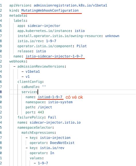 [istio] fix lỗi validationcontroller khi sử dụng istio operator