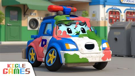 경찰차가 고장났어요 🚨로보카 폴리가 더러워졌어요 Youtube