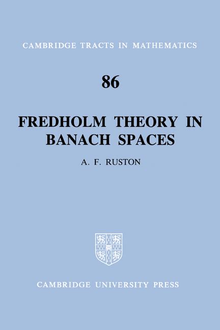 Fredholm Theory In Banach Spaces