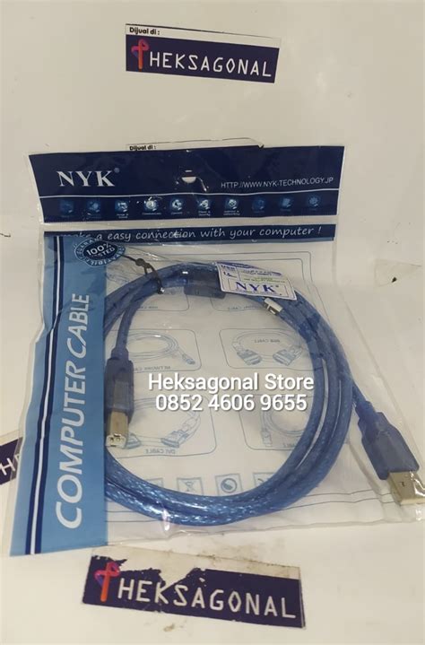Jual Kabel Printer 1 5 Meter Usb Balikpapan Heksagonal