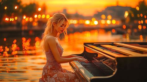 Сентябрьская расслабляющая музыка на фортепиано 🎶 Тихий вечер у реки с музыкой для расслабления