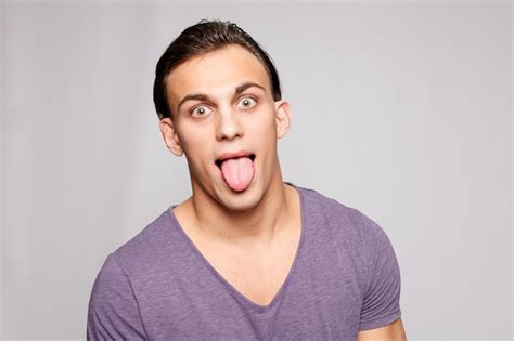 Premium Photo Emotion Advertisement And People Concept Handsome Young