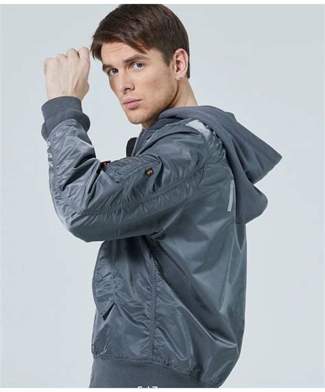 Куртка - бомбер с капюшоном NASA Alpha Industries купить в Санкт ...