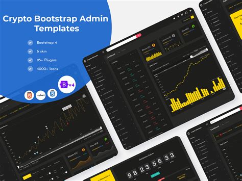 Crypto Dashboard Responsive Bootstrap Admin Template
