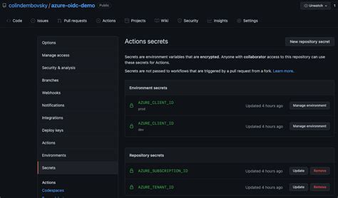 github actions authenticate to azure without a secret using oidc