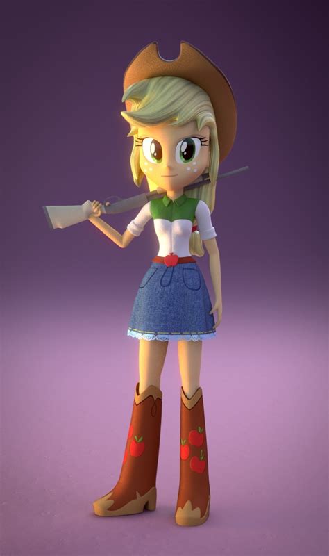 Applejack With Shotgun By Griferdfornten On Deviantart