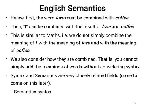 English Semantics And Pragmatics PPT Pdf