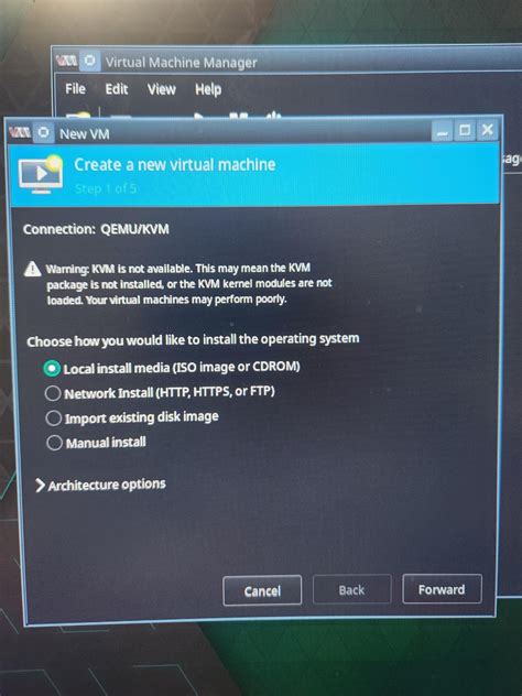 Kvm Is Not Available Even After Installing Tools Ropensuse