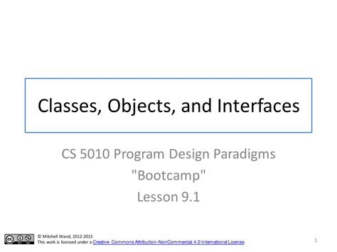 Pdf Classes Objects And Interfaces 91 Classes
