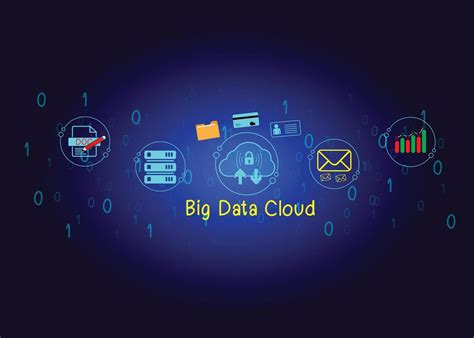 Cloud Icon Concept Of Big Data Access Global Network Connection Data Search Use Of Computing