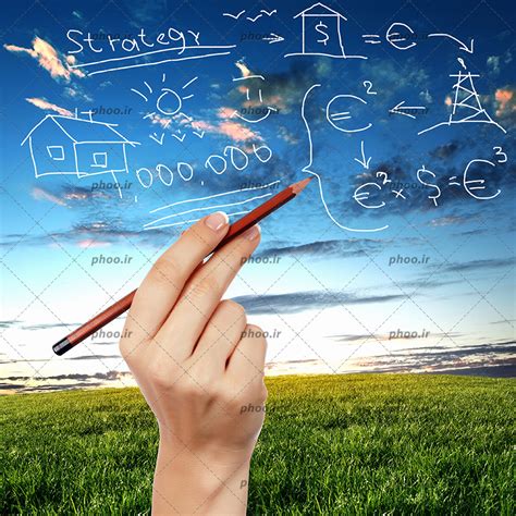 عکس با کیفیت طرح های کشیده شده از جمله نمودار و خانه و فرمول و بر