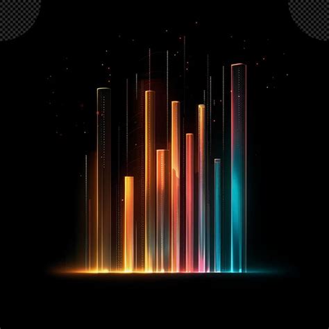 Premium Psd A Colorful Picture Of A Multicolored Graph Of Multicolored Lines