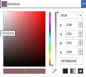 Appearance In WPF Color Picker Control Syncfusion