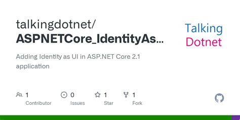GitHub Talkingdotnet ASPNETCore IdentityAsUIDemo Adding Identity As UI In ASP NET Core