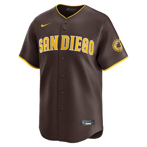 Mens San Diego Padres Nike Brown Away Limited Jersey