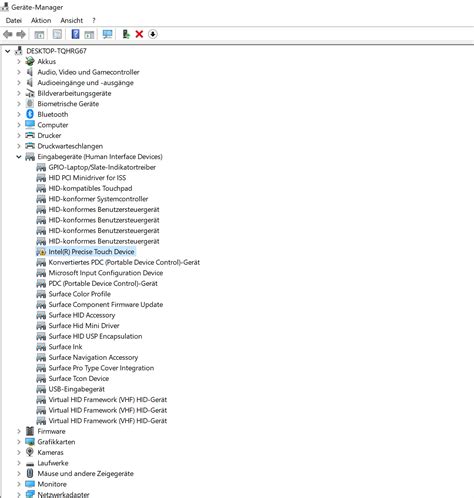 Touchscreen Funktioniert Nicht Intelr Precise Touch Device Startet Nicht