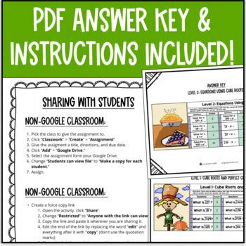 Perfect Cubes And Cube Roots Pixel Art Google Sheets Fall Halloween