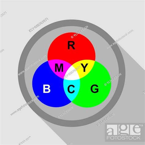 Rgb Button Icon Flat Illustration Of Rgb Button Icon For Web Stock