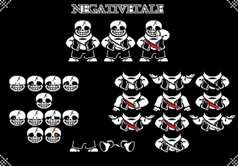 Negativetale Sans Sprite Sheet By Denro1246yey On Deviantart