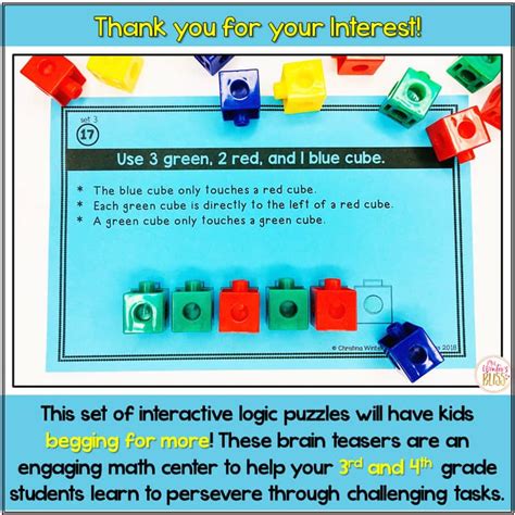 Math Logic Puzzles Set 3 Print And Digital Math Activities Tpt