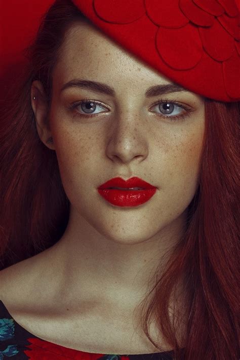 Wallpaper Red Hair Girl Lipstick Freckles 1920x1200 Picture Image