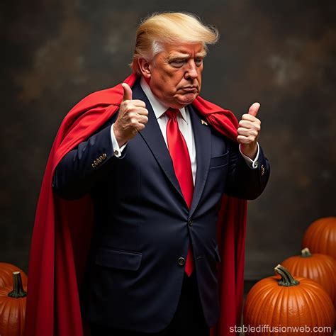 Donald Trump In Halloween Costume Stable Diffusion Online