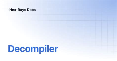 decompiler hex rays docs