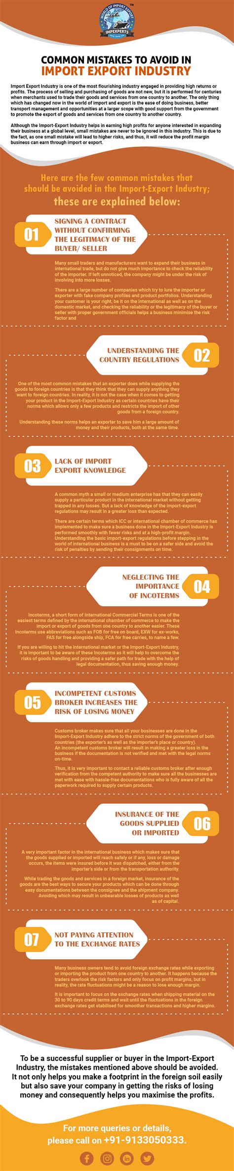 Common Mistakes To Avoid In Import Export Industry