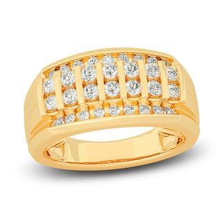 Mens Diamond Ring 1 Ct Tw Round 14k Yellow Gold Jared