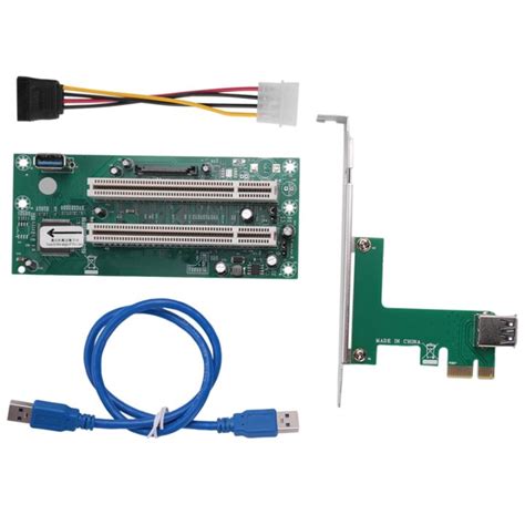 PCI Express To Dual PCI Adapter Card PCIe X To Router Tow PCI Slot Riser Card Gbps Support
