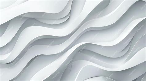 Abstract White Background With Soft Flowing Lines Premium Ai Generated Image