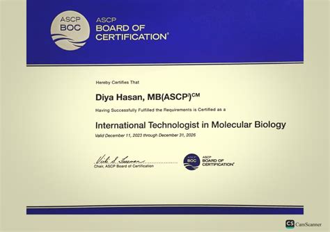 Diya Hasan Phd Mb Ascpi On Linkedin Im Happy To Announce That I Have Achieved Certification