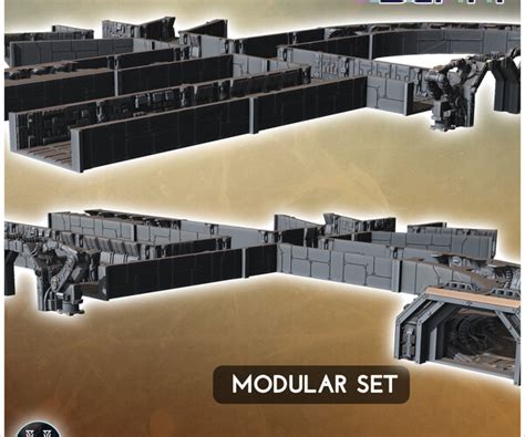 Artstation Large Assembly Of Various Modular Components For