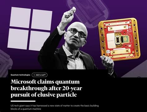 Quantumcomputing Innovation Technology Futureoftech Microsoft Ai Zaheer Gilani