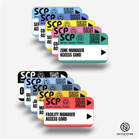 Scp Foundation Card Set Etsy