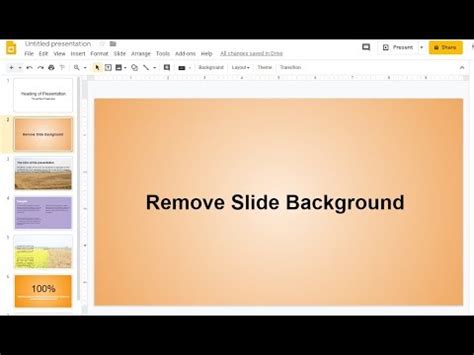 How To Remove Slides Background Image And Color In Google Slides YouTube