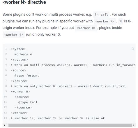 Supporting Multi Process Workers · Issue 60 · Vmwarekube Fluentd