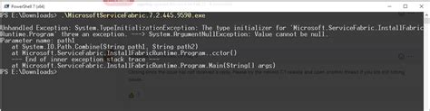 Unable To Install Azure Service Fabric Runtime 7 0 X Issue 497