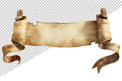 Premium PSD A Sheet Of Paper With A Picture Of A Scroll And A Picture