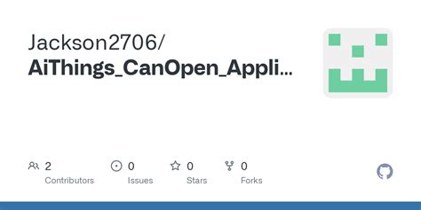 GitHub Jackson AiThings CanOpen Application