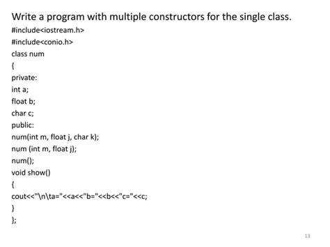 Constructors And Destructors In C Ppt